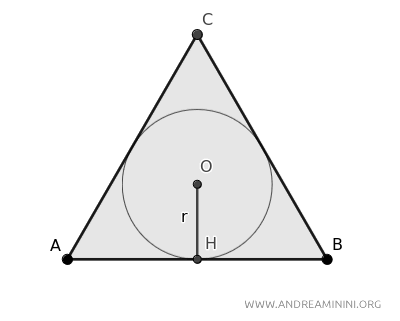 Triangle équilatéral : calculer le côté à partir du rayon du cercle ...